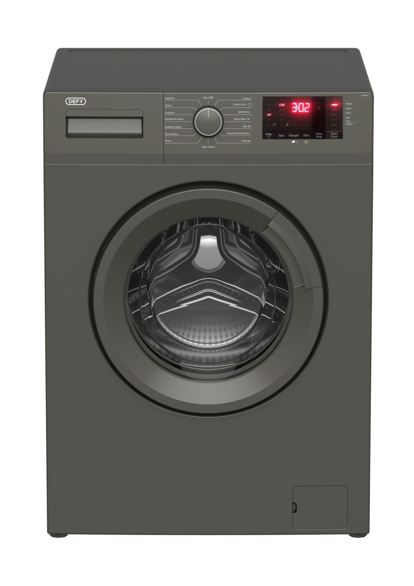 Defy 7kg Front Loader Washer Manhattan Grey DAW384 – Checkers Office & Home