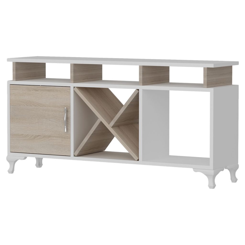 Ay 120cm TV Stand – White, Brown – Checkers Office & Home