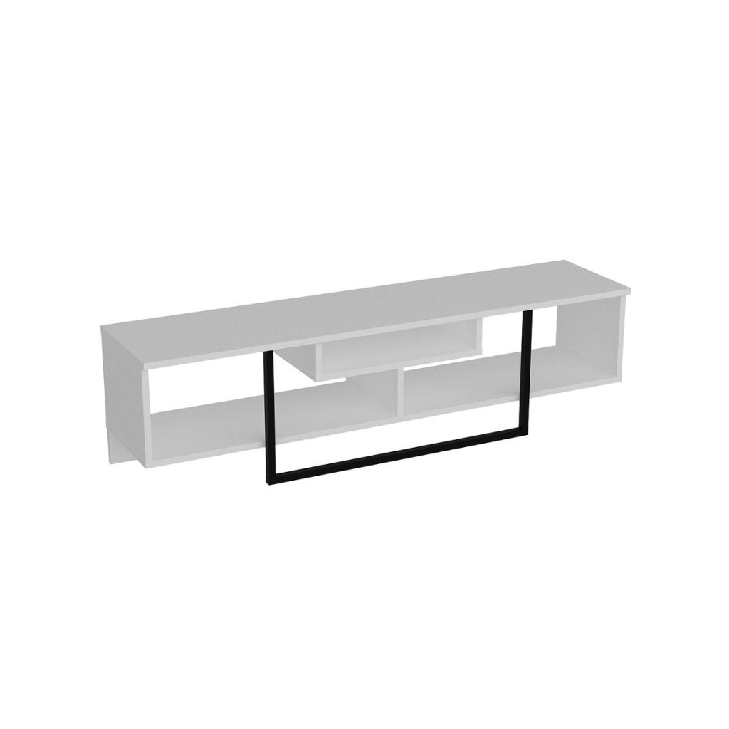 Asal 150cm TV Stand – Media Console – White & Black – Checkers Office ...
