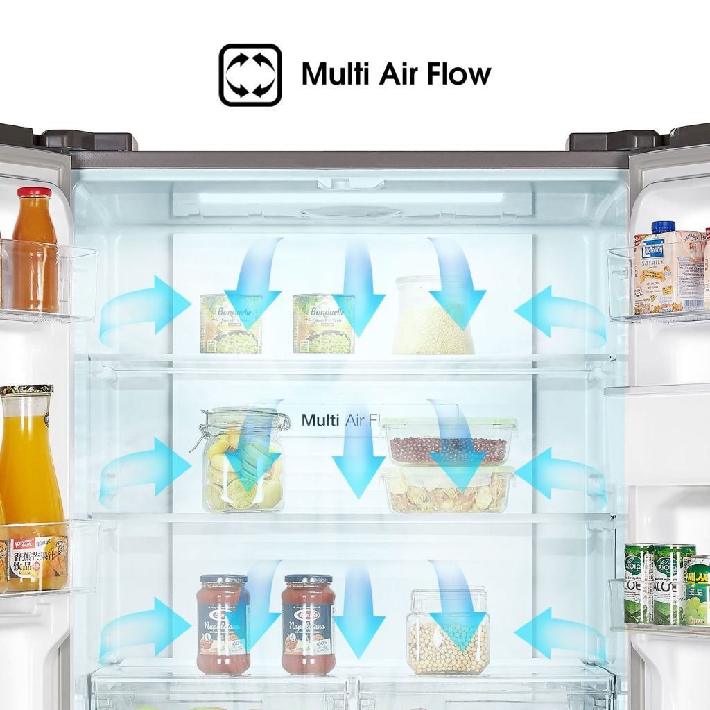 Hisense 392lt Four Door Water Dispenser Fridge, Metallic H520FI ...